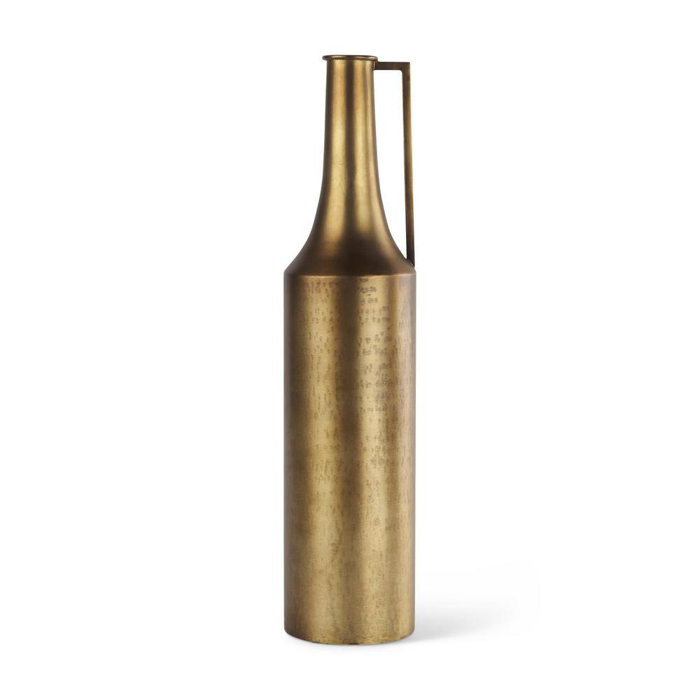 Mercana Aubrey Large 24.0H Gold Iron Jug Vase 69856 - The Home Depot
