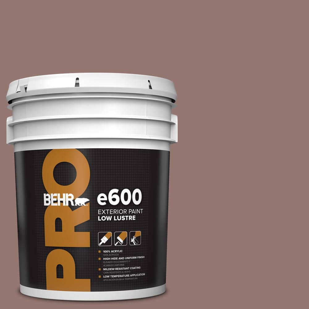 BEHR PRO 5 gal. #710B-5 Milk Chocolate Low Luster Exterior Paint ...