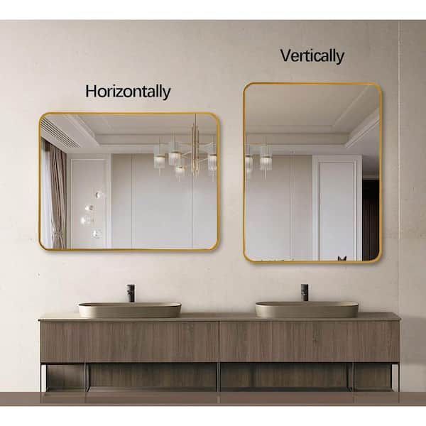 PRIMROSE CARNATION LLC Gold 24 in. W x 36 in. H Farmhouse Rectangle ...