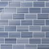 Bodesi Hand Painted Rectangular 3 in. x 6 in. Coastline 50 Glass tile ...