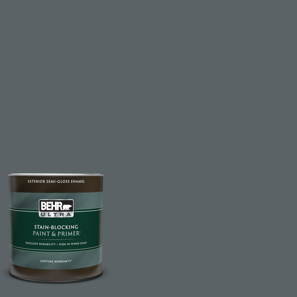 BEHR ULTRA 1 qt. Home Decorators Collection #HDC-AC-25 Blue Metal Semi ...