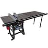Delta 15 Amp 10 in. Table Saw with 52 in. Rip and Cast Iron Extension ...
