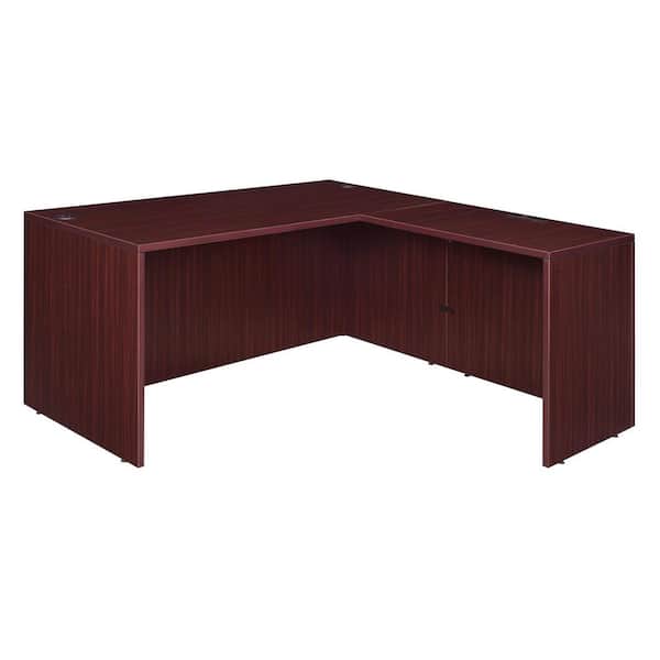 Regency Magons 60 in. L-Desk Shell with 47 in. Return Shell- Mahogany ...