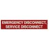 IDEAL NEC Emergency Disconnct Label, 1-3/4 in. x 9 in. Adhesive (5-Pack ...