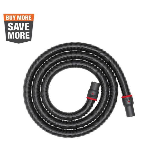 Milwaukee 2-1/2 in. 16 ft. Flexible Hose for Wet/Dry Shop Vacuums (1 ...
