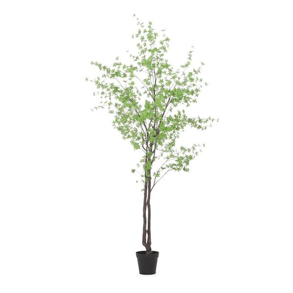 CHRISTOPHER KNIGHT HOME 9.8 ft. Artificial DISC LEAF Tree in pot UM ...