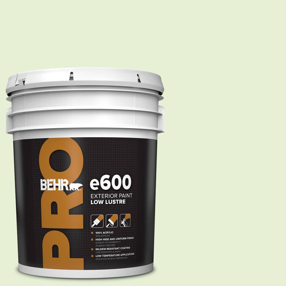 BEHR PRO 5 gal. #430C-2 Spring Morn Low Luster Exterior Paint PR62005 ...