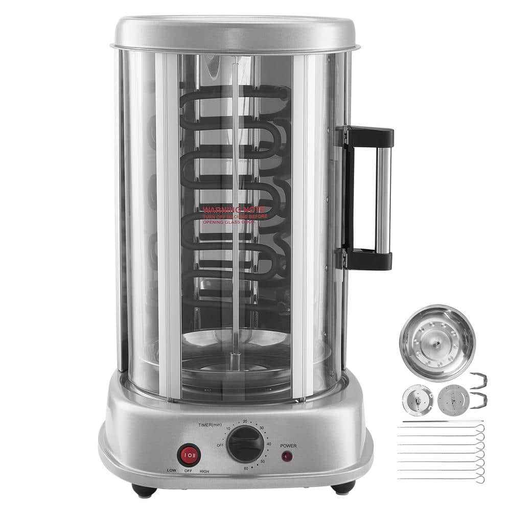 VEVOR Shawarma Grill Machine Portable Electric Grill in Stainless Steel ...
