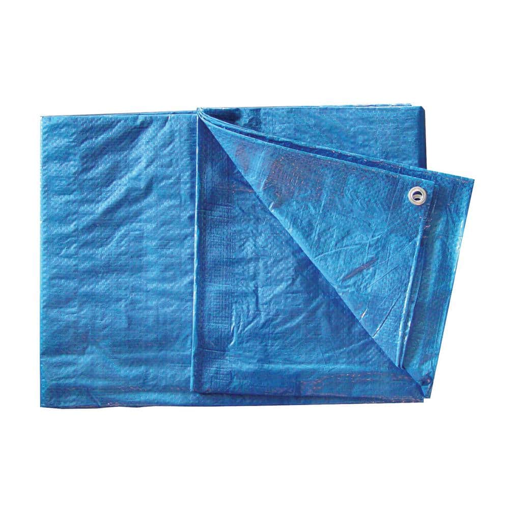 Bon Tool 10 ft. x 20 ft. Blue Poly Tarp 84-527 - The Home Depot