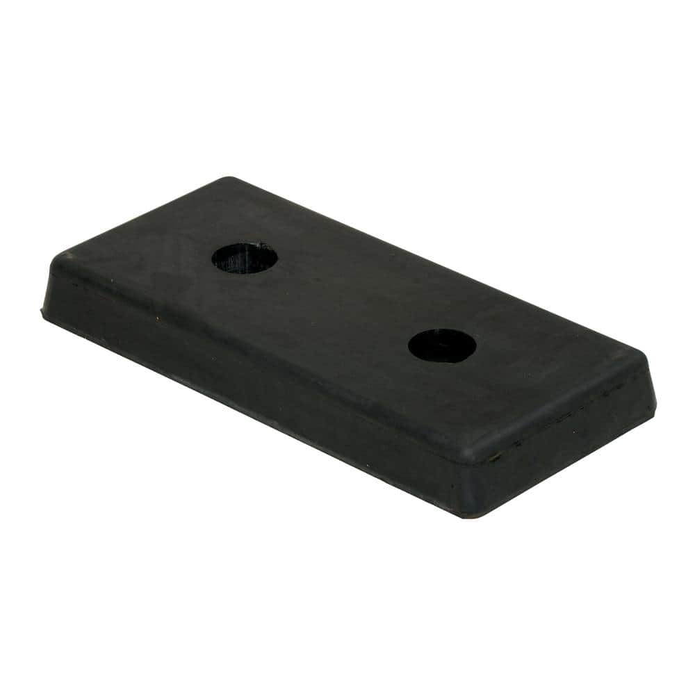 Vestil 2 in. x 18 in. x 8 in. Rectangle Molded Rubber Bumper B-818 ...