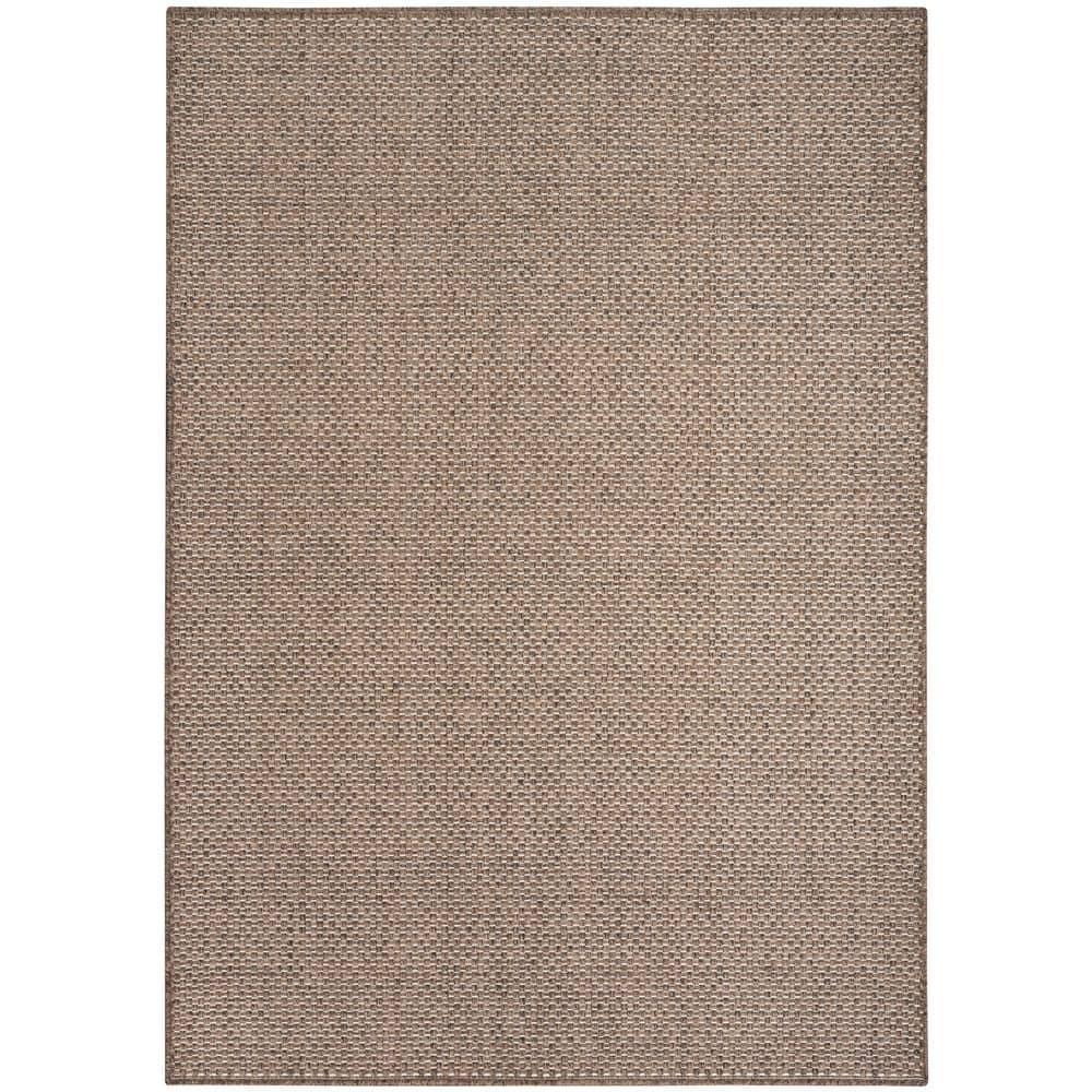 Nourison Tulum Brown 6 ft. x 9 ft. All-Over Design Contemporary Area ...