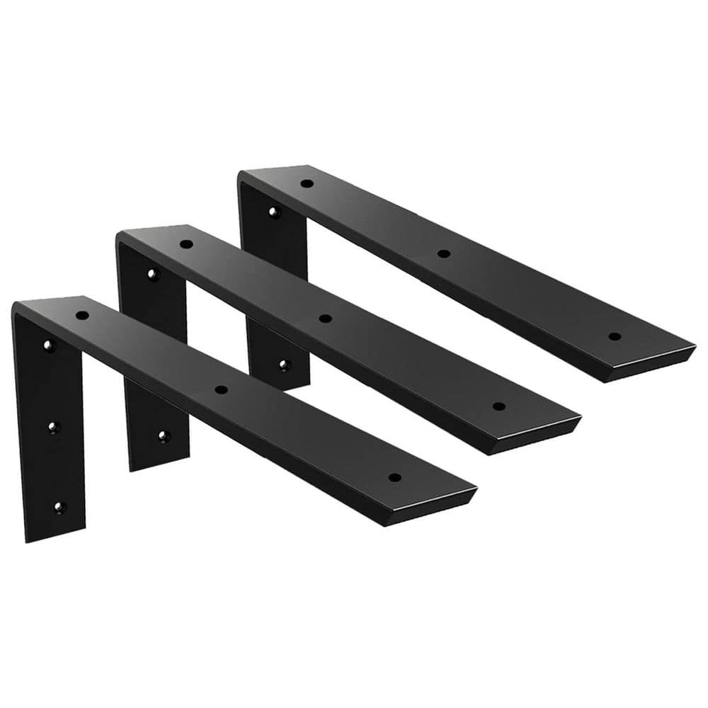 Heavy Duty Countertop Support Bracket 3-Pack 12 in. for Granite Quartz ...