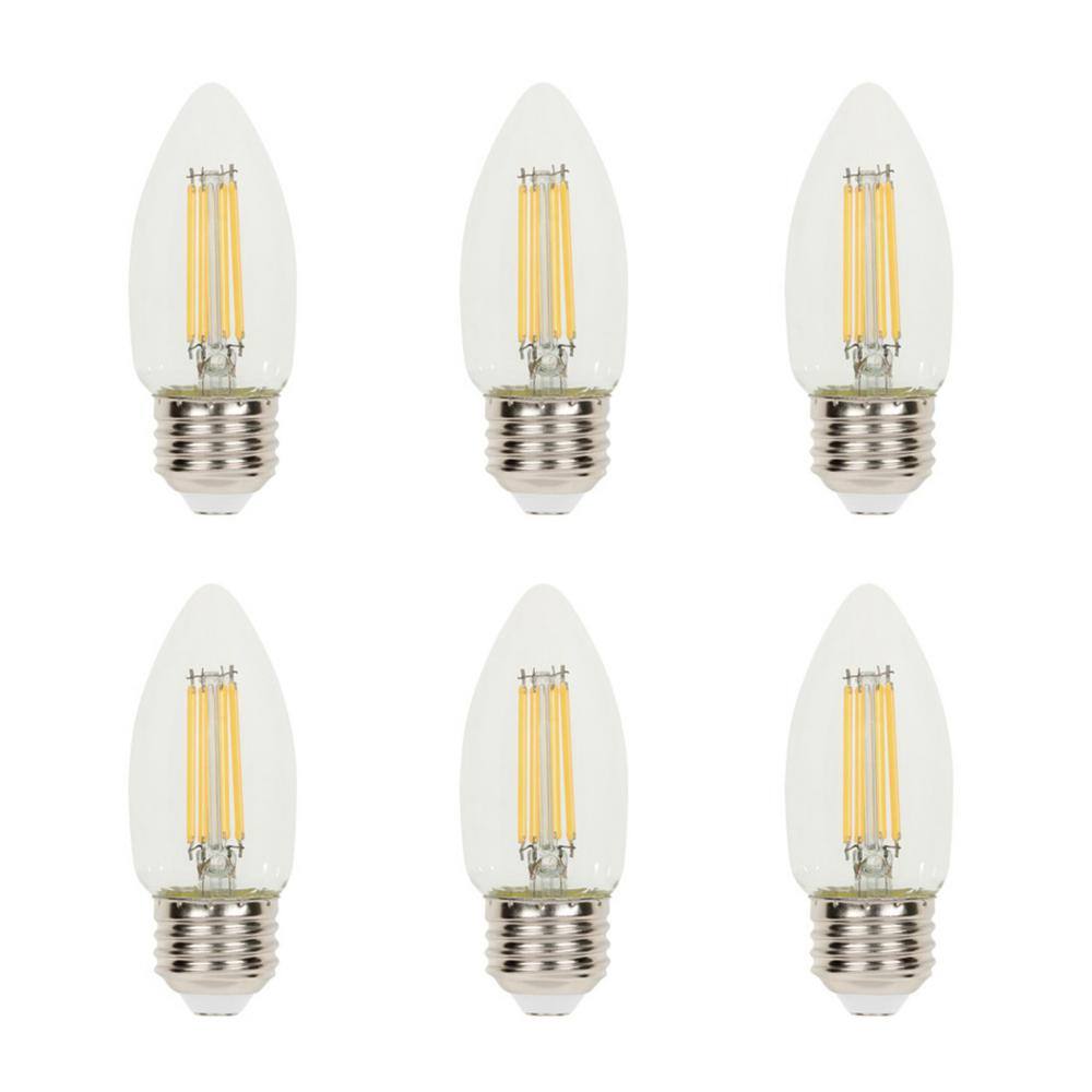 Westinghouse 60-Watt Equivalent B11 Dimmable Clear E26 Edison Filament ...