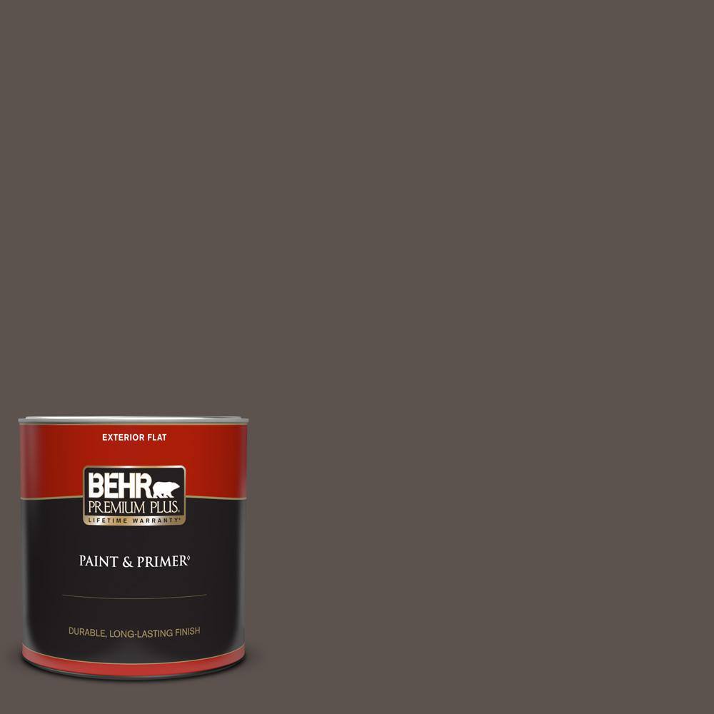 BEHR PREMIUM PLUS 1 qt. #MQ2-54 Gardeners Soil Flat Exterior Paint ...
