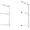 Delta 1.5 in. W x 12 in. D x 21 in. H White Heavy Duty Wall Rack, Holds ...