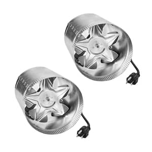 iPower 6 in. 240 CFM Inline Duct Fan, Exhaust Booster for HVAC ...