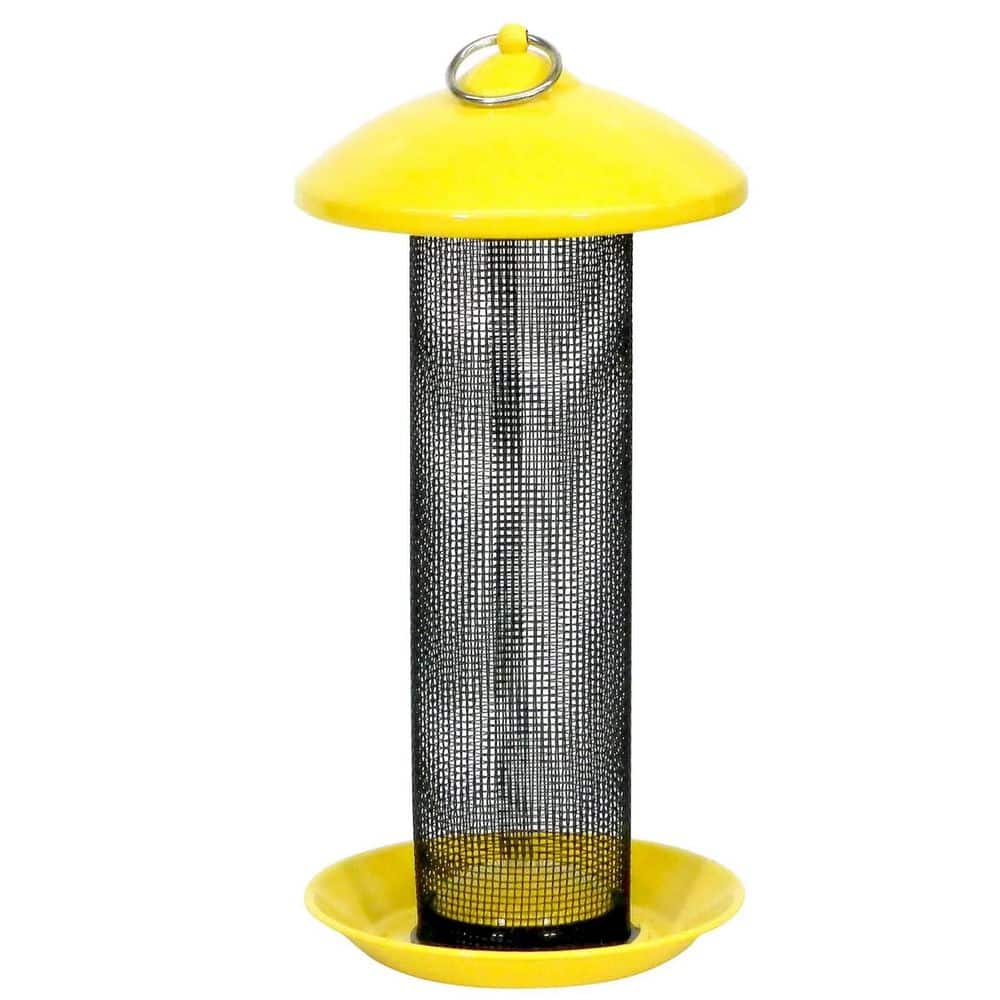 More Birds Yellow Metal Screen Finch Feeder-1.6 lb. Capacity 65089 ...