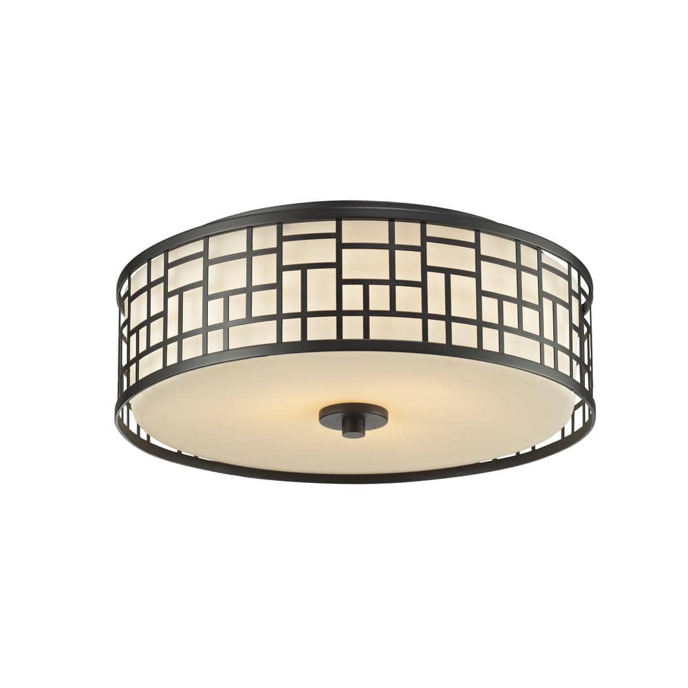 Velia 3-Light Bronze Flush Mount 329F16-BRZ - The Home Depot