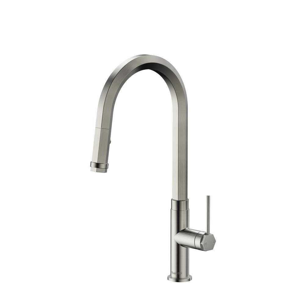 Staykiwi Single Handle Pull Down Sprayer Kitchen Faucet with Pull Out ...