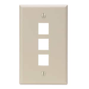 Leviton White 1-Gang Audio/Video Wall Plate (1-Pack) 41080-1WP - The ...
