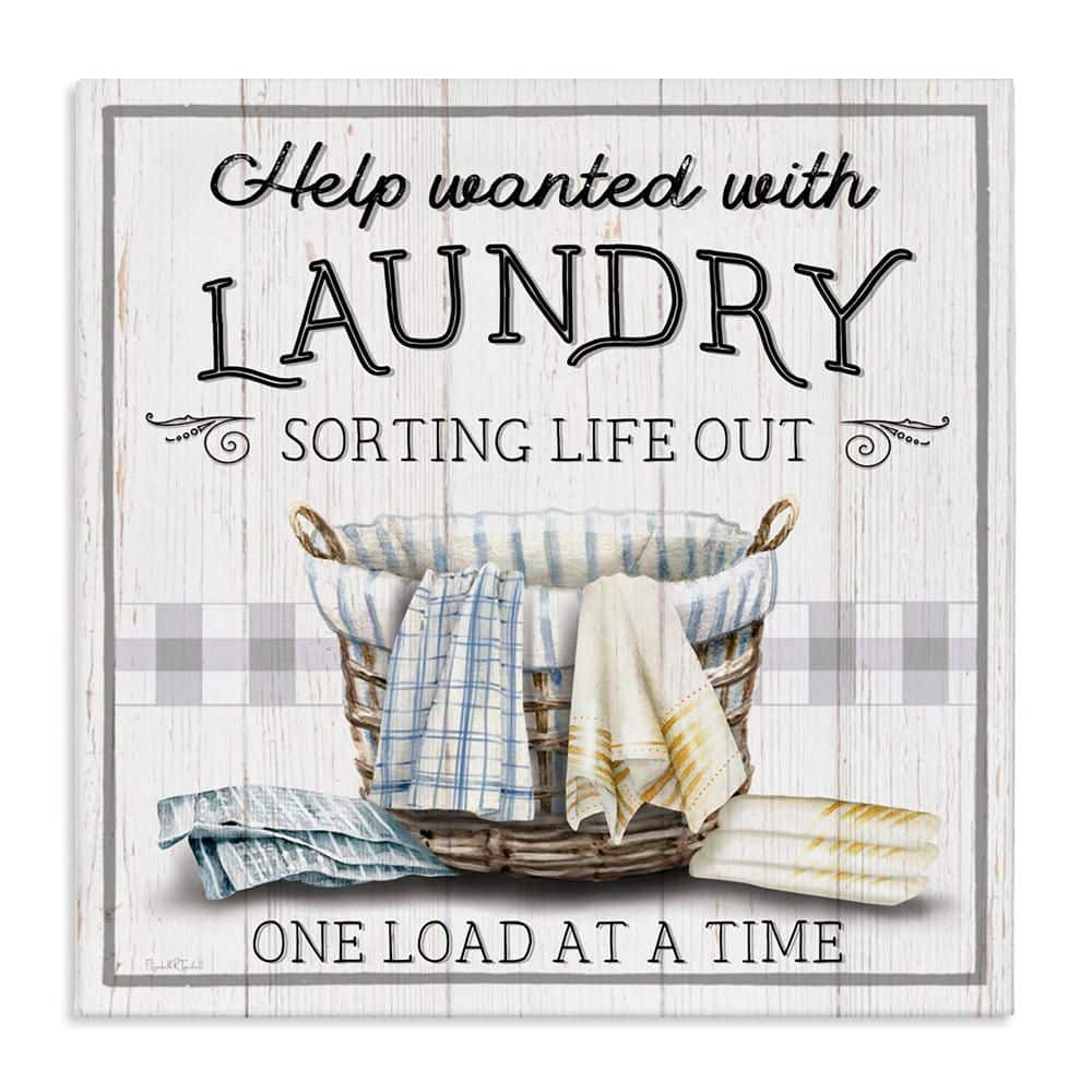 Stupell Industries Help Wanted Laundry Basket by Elizabeth Tyndall 1 ...