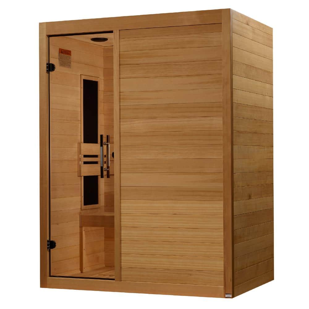 Maxxus Yoga Series 3-Person Indoor Wood Infrared Sauna with Red Light ...