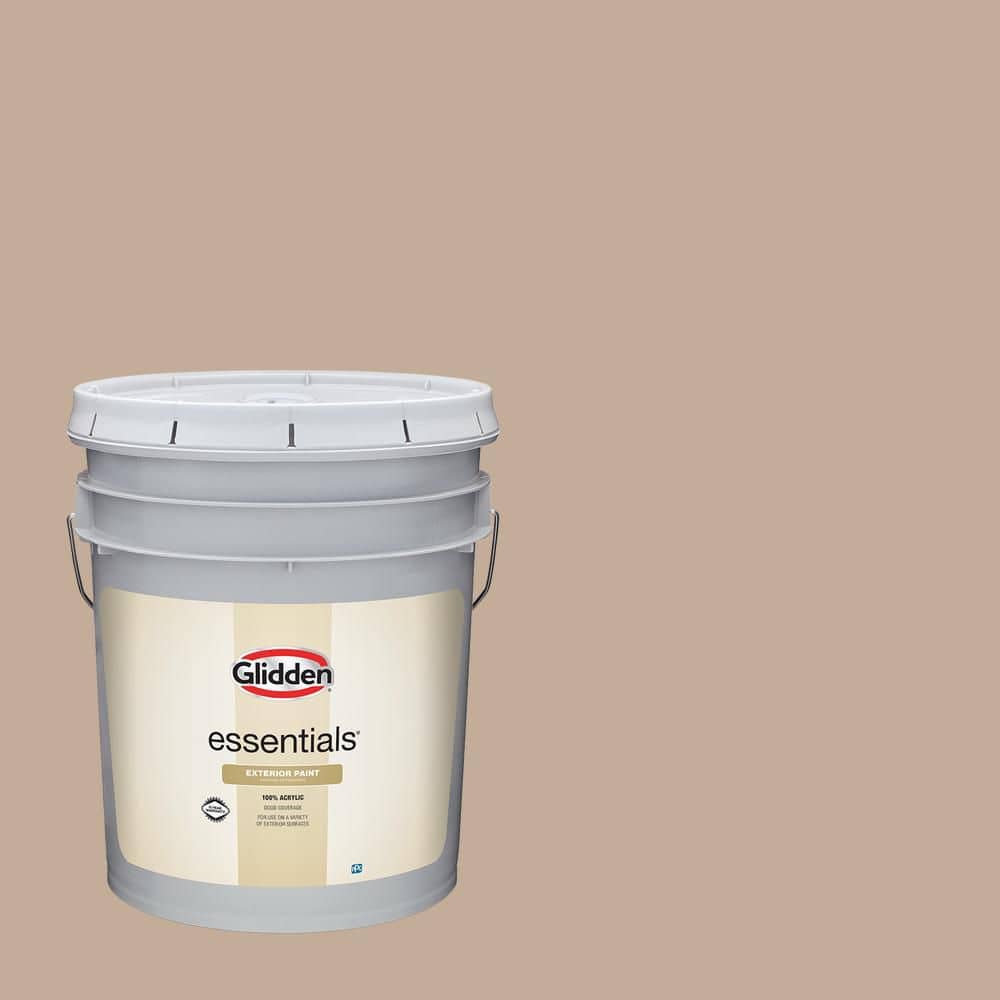 Glidden Essentials 5 gal. PPG1079-4 Transcend Semi-Gloss Exterior Paint ...