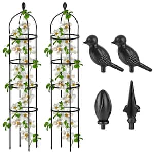 OGETFUUR 6 ft. H Rose Bush Round Trellis for Pots Rustproof Metal ...