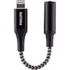 Philips 4 in. Lightning to 3.5mm Audio Auxiliary Adapter in Black ...