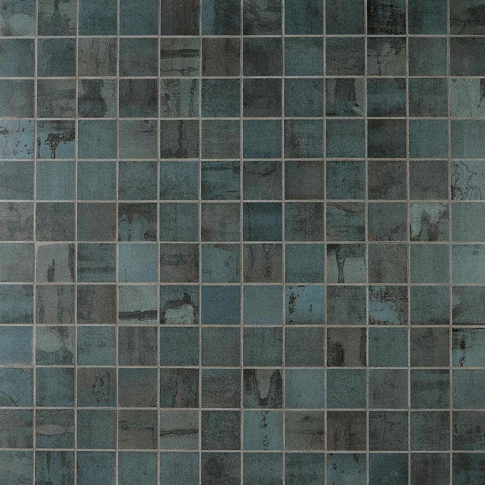 Ivy Hill Tile Angela Harris Metallic Dark Blue 11.81 in. x 11.81 in ...