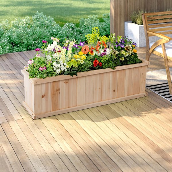 Large Deck Planter Boxes Set Of 2 Large Adjustable Deck & Railing