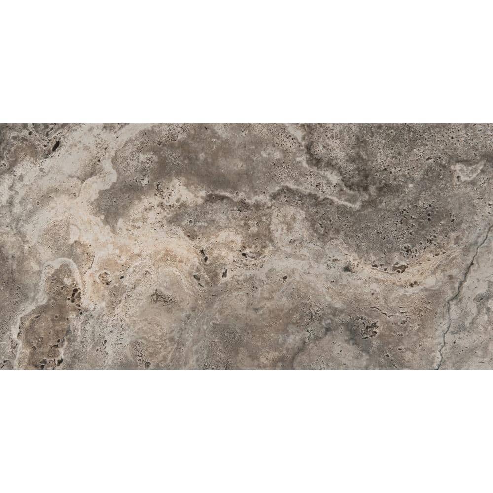 Have a question about Riviera Gray 12 in. x 24 in. Porcelain Floor and ...