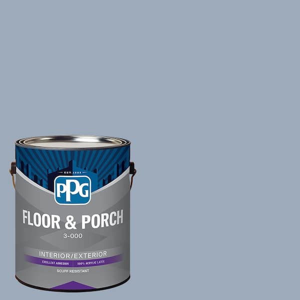 PPG 1 gal. PPG10-24 Inevitable Satin Interior/Exterior Floor and Porch ...