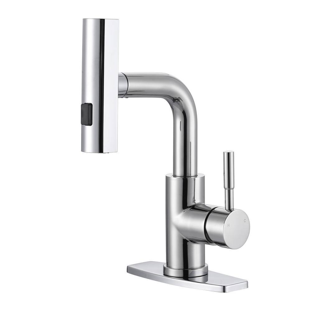 ARCORA Waterfall Single Handle Pull Down Bar Faucet with 3-Modes ...