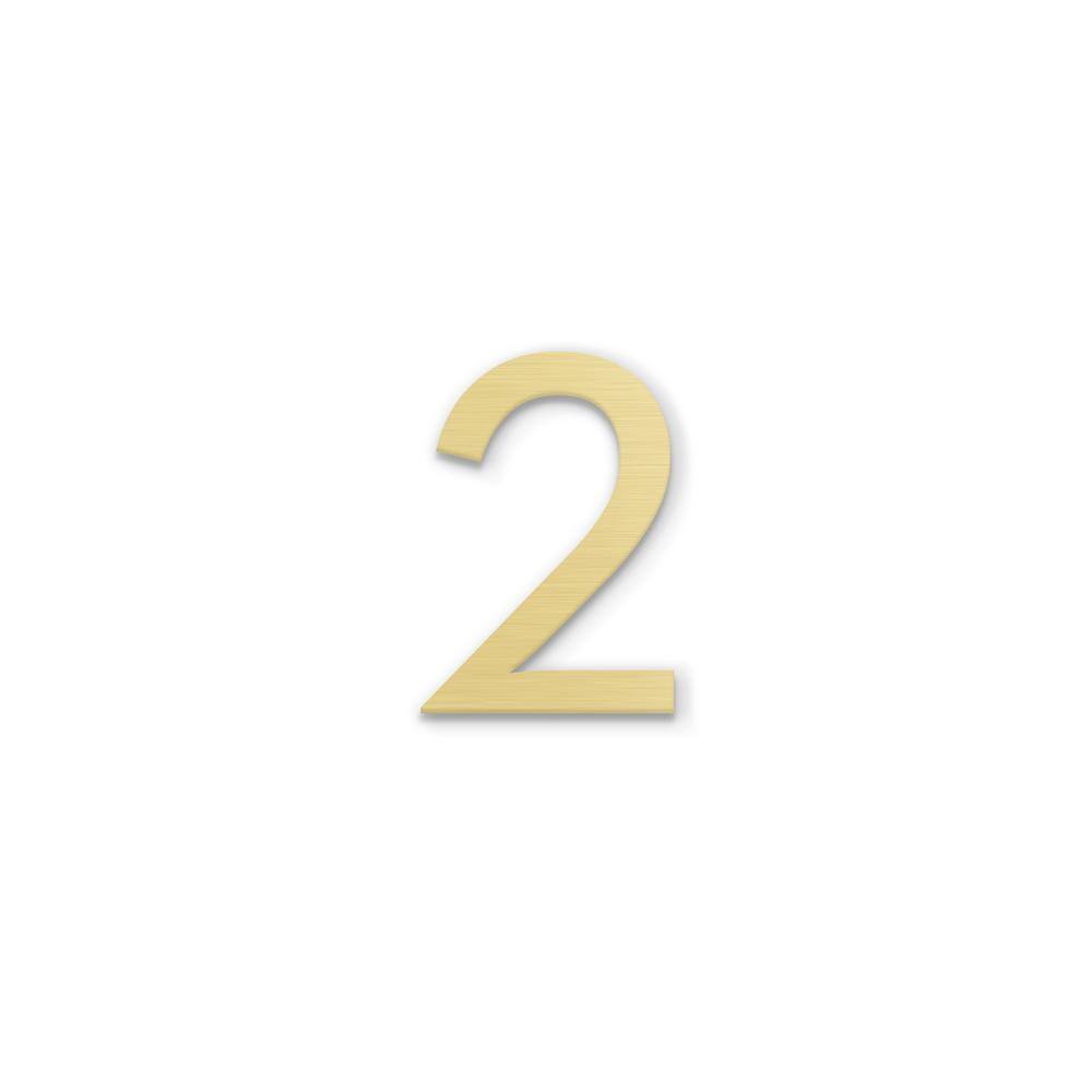 4 in. Magnetic Numbers - Gold Number 2 numbers-gold-2 - The Home Depot