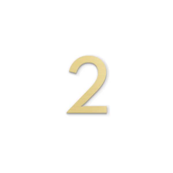 4 in. Magnetic Numbers - Gold Number 2 numbers-gold-2 - The Home Depot