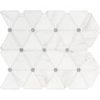 MSI Take Home Tile Sample - Azula Floret 4 in. x 4 in. Polished Marble ...