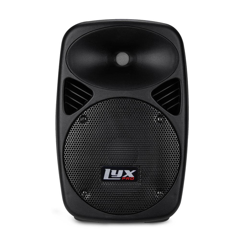 LYXPRO 8 in. Passive DJ PA Speaker System W/XLR, 1/4 and Speakon ...