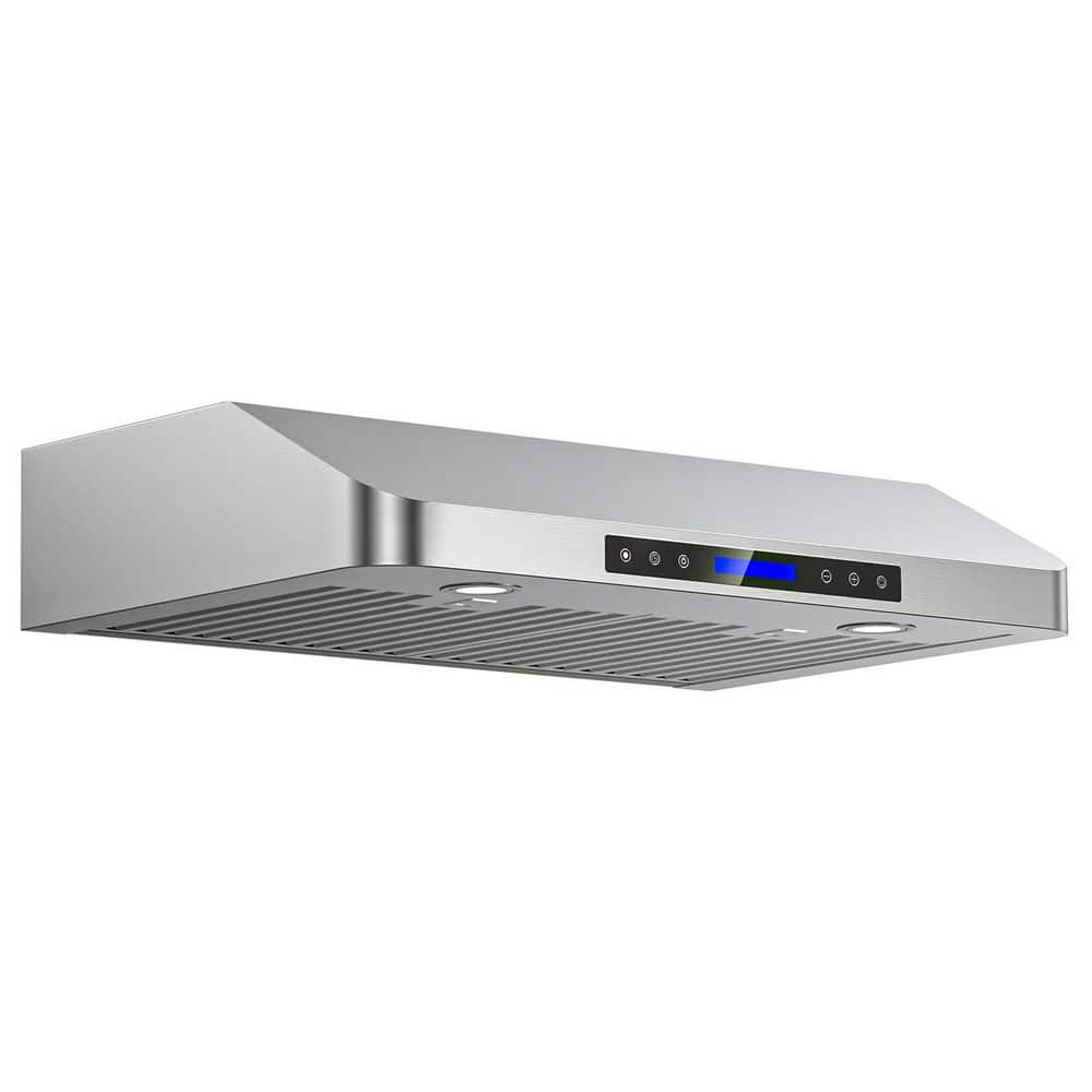INATECK 30 in. 600 CFM Ducted Under Cabinet Range Hood with 3 Venting ...