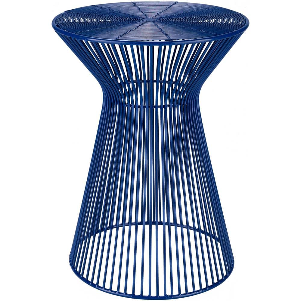 Livabliss Orth Dark Blue Accent Table S00151099034 - The Home Depot