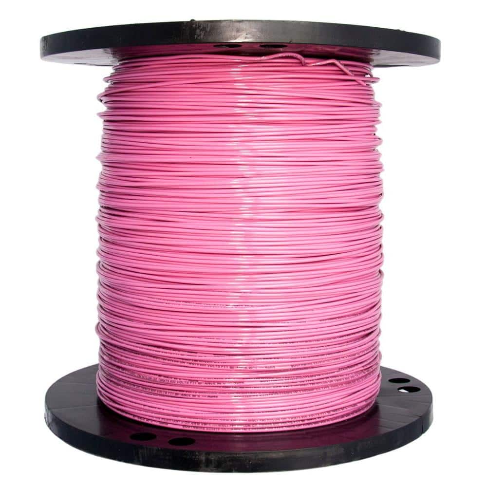 Southwire 2500 ft. 14 Pink Solid CU THHN Wire 25533105 - The Home Depot