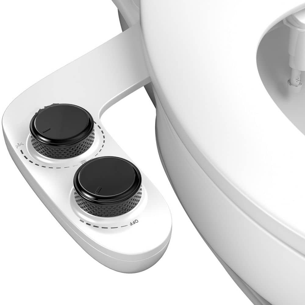 Wudkey Black Bidet Attachment for Toilet with Non-Electric Adjustable ...