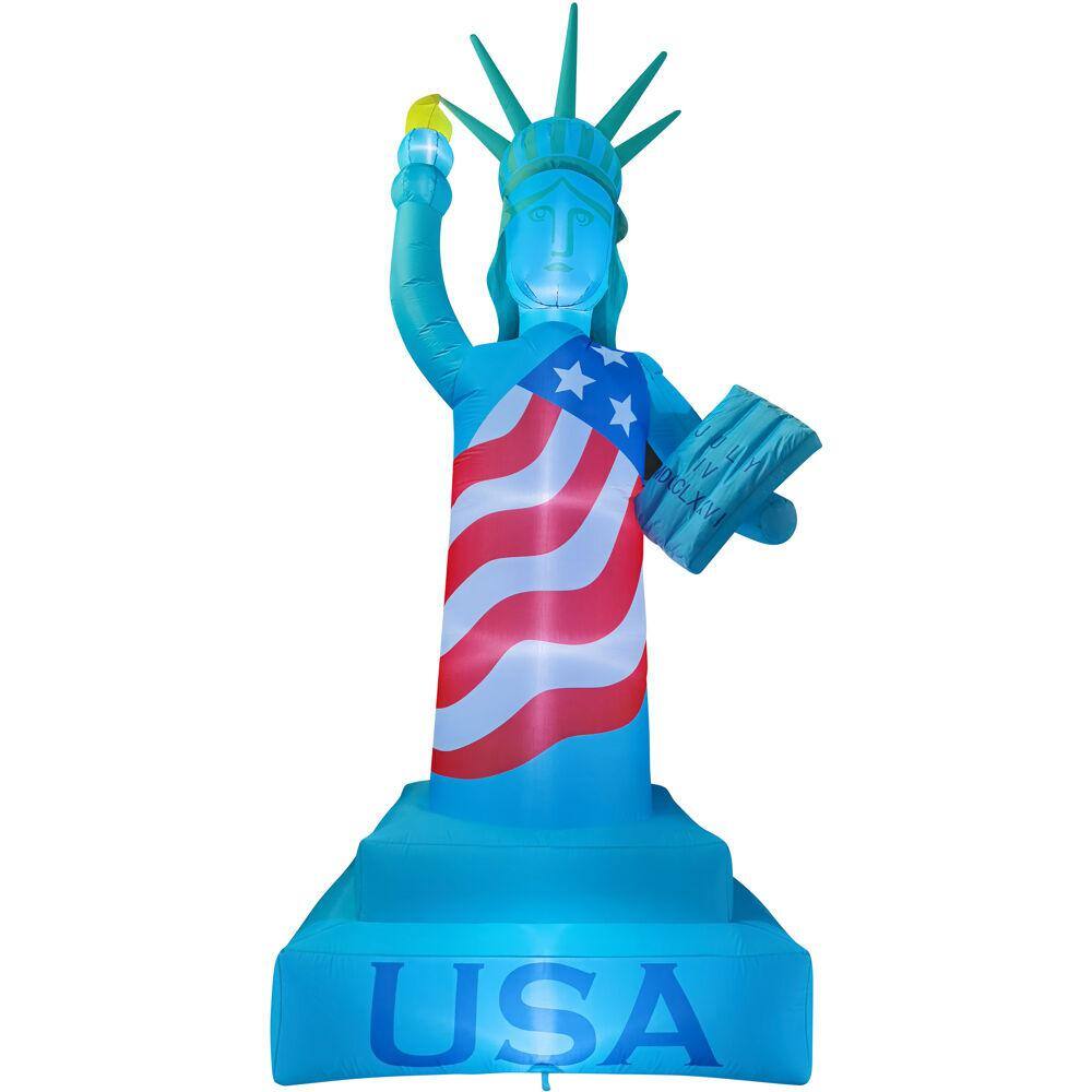 Fraser Hill Farm 12 ft. Tall Statue of Liberty Outdoor Blow Up ...