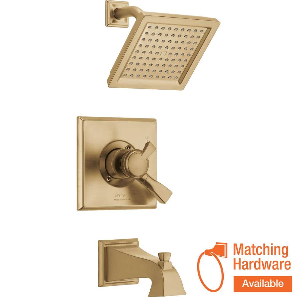 Reviews for Delta Dryden Gold 1-Handle Tub and Shower Faucet Trim Kit ...