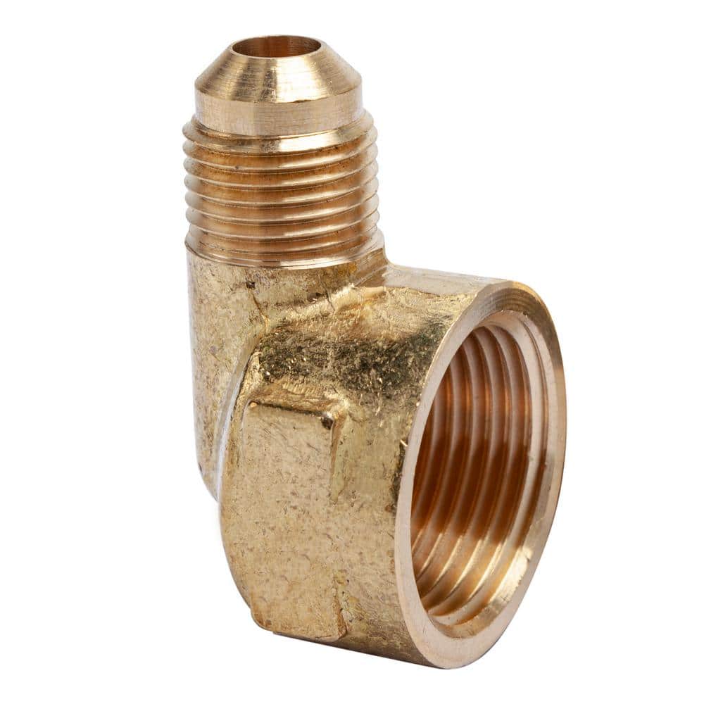 LTWFITTING 3/8 in. Flare x 3/4 in. FIP Brass 90-Degree Flare Elbow ...