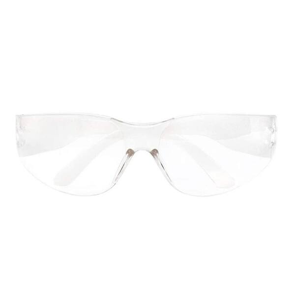 Safe Handler White, Crystal Clear Lens Color Temple Safety Glasses, (36 ...