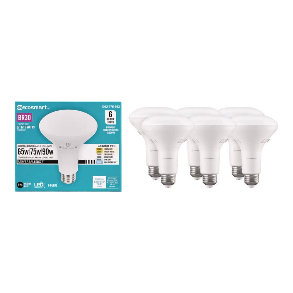Reviews for EcoSmart Universal Select 65/75/90-Watt Equivalent BR30 ...