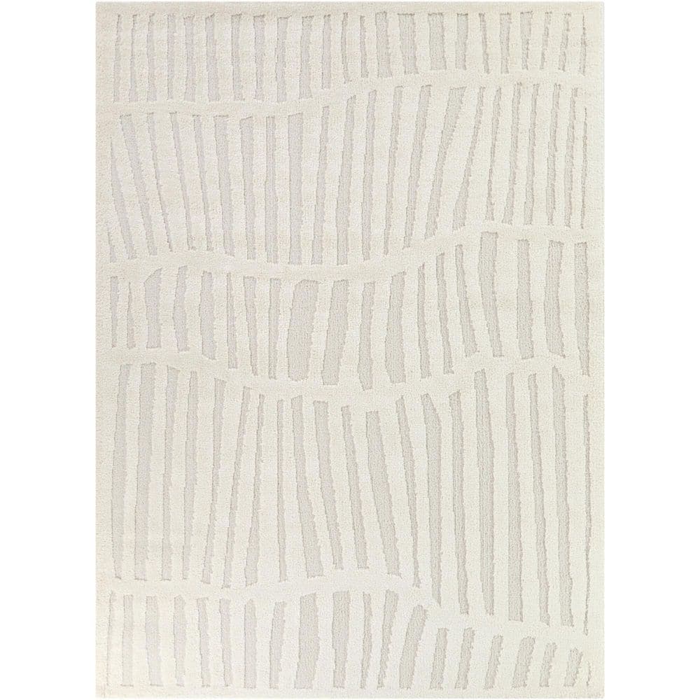 Calliope Cream 5 ft. 3 in. x 7 ft. Textured Area Rug 59836066.160213.8 ...