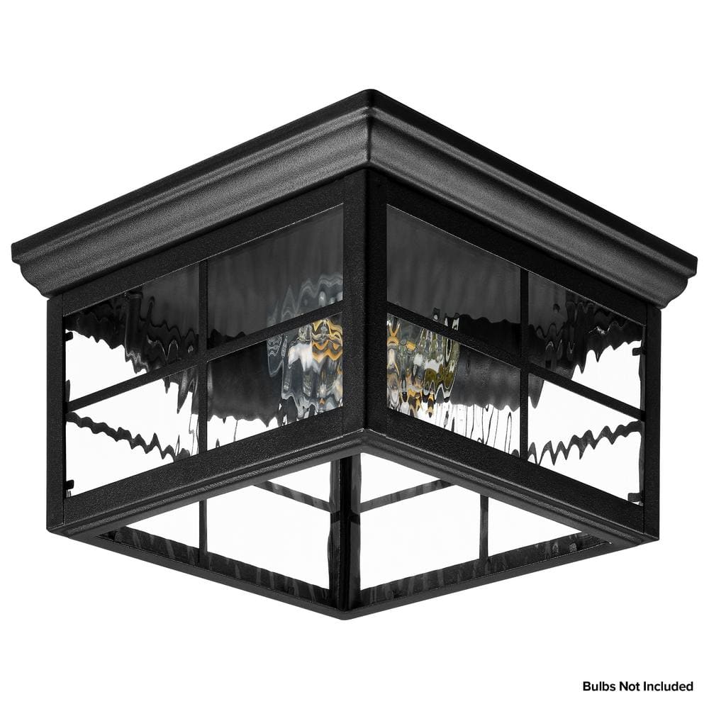 Reviews for Maxxima Black Outdoor Flush Mount Ceiling Light Fixture ...