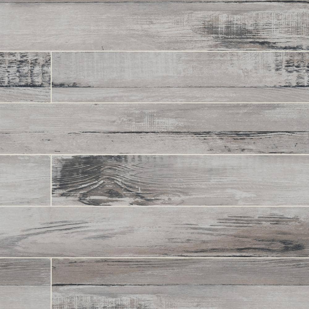 MSI Duttonwood Ash 6 in. x 24 in. Matte Ceramic Floor and Wall Tile (17 ...